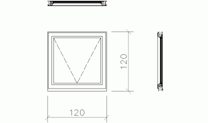 Descarga gratuita del Bloque AutoCAD: ventanas, corredera en planta